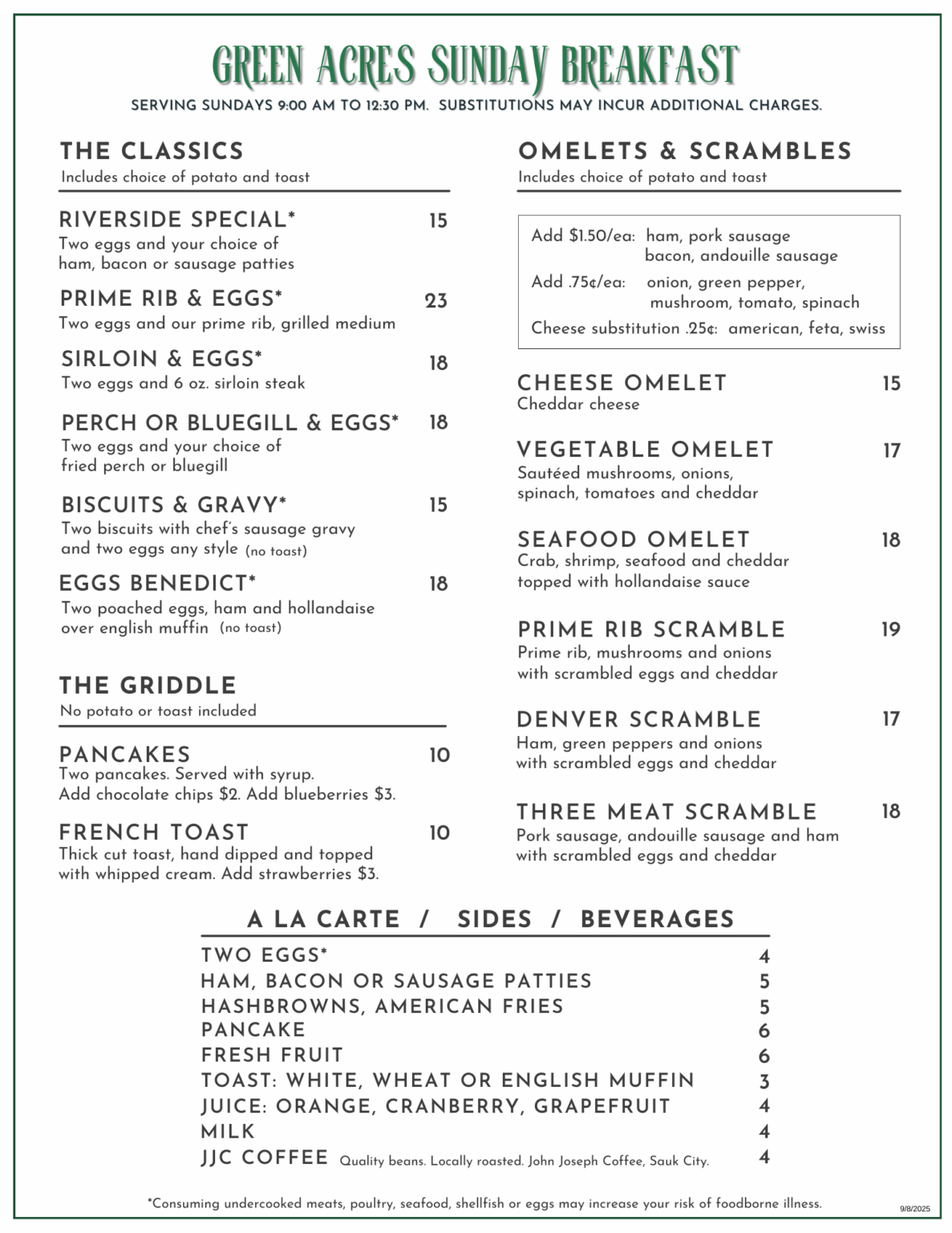 Green Acres – Sauk City Supper Club Restaurant